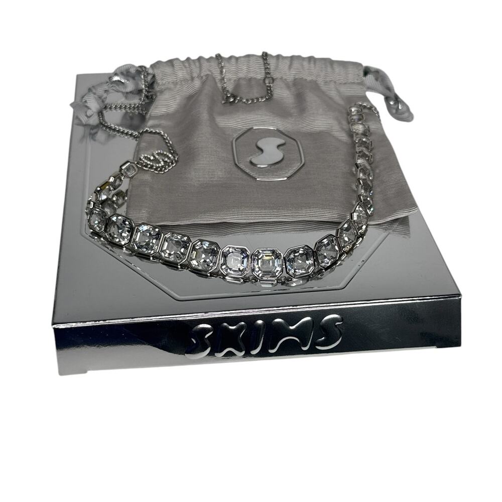 Swarovski X Skims Belly Chain, Imperial Cut, White - Gem